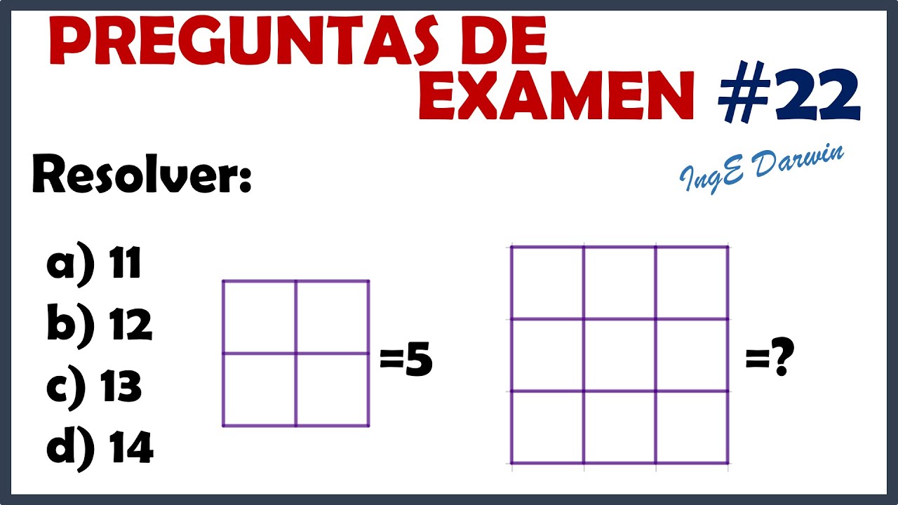 Contar Cuadrados de forma sencilla y en segundos... PE #22 - YouTube