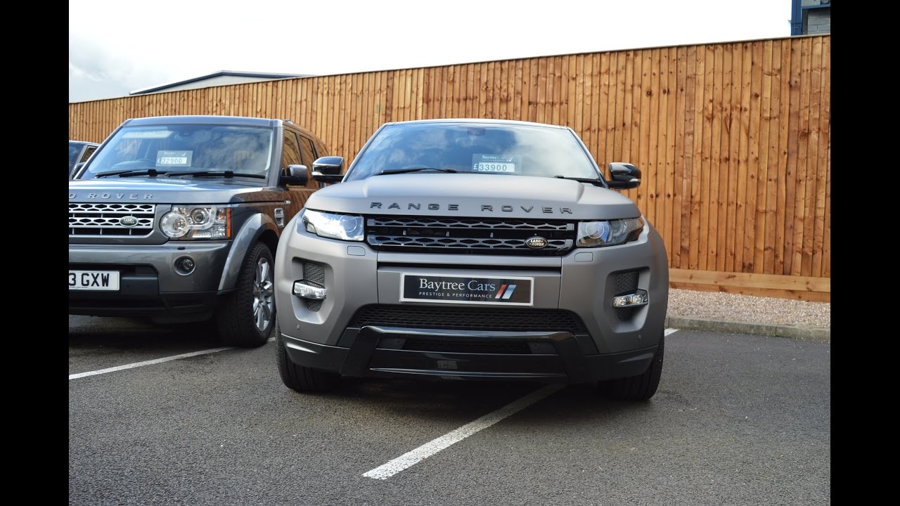 Matt Grey Range Rover Evoque Special Edition at Baytree Cars - YouTube