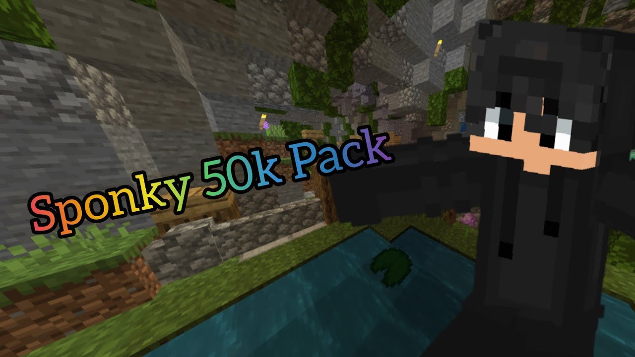 Sponky 50k Pack (FPS BOOST!) MCPE PVP TEXTURE PACK (1.16-1.17) - YouTube