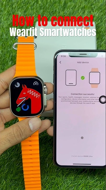 How to connect smart watch to phone | How to connect HW68 ultra ...