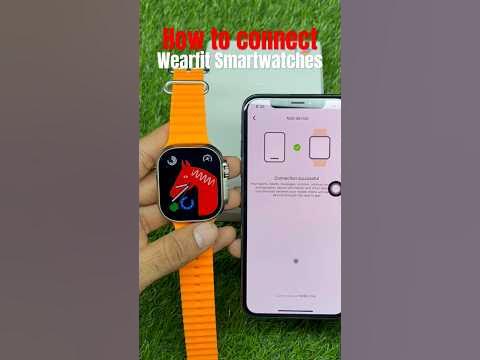 How to wearfit smart watch to phone 📱 How to connect HW68 ultra smart ...