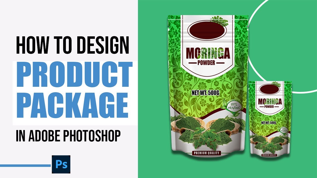 PRODUCT PACKAGE DESIGN USING ADOBE PHOTOSHOP | MARSHA CREATIVES - YouTube