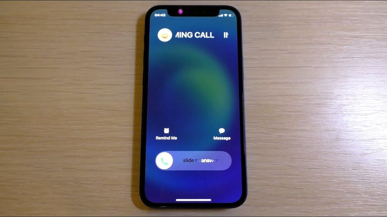 iOS 14.2 Incoming Call (Apple iPhone 12 mini) - YouTube