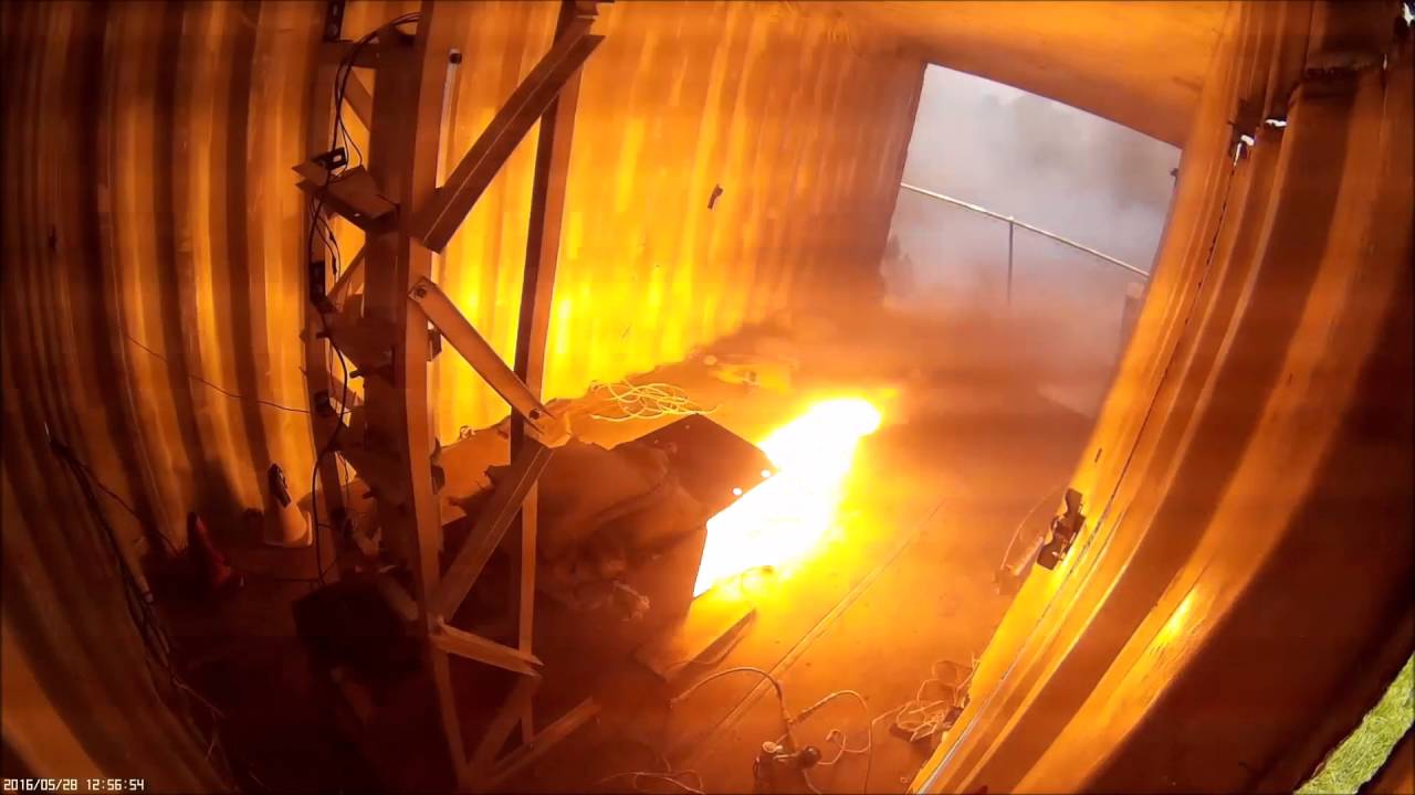 MASA Hybrid Rocket Motor - Hot Fire Test 5/28/16 - YouTube