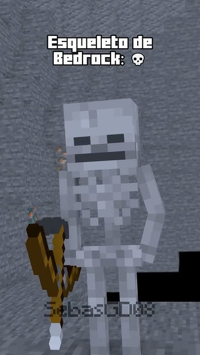 ESQUELETO DE JAVA VS ESQUELETO DE BEDROCK 🔥💀 #minecraft - YouTube