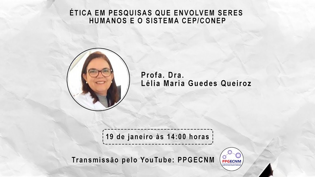 ÉTICA EM PESQUISAS QUE ENVOLVEM SERES HUMANOS E O SISTEMA CEP/CONEP - YouTube