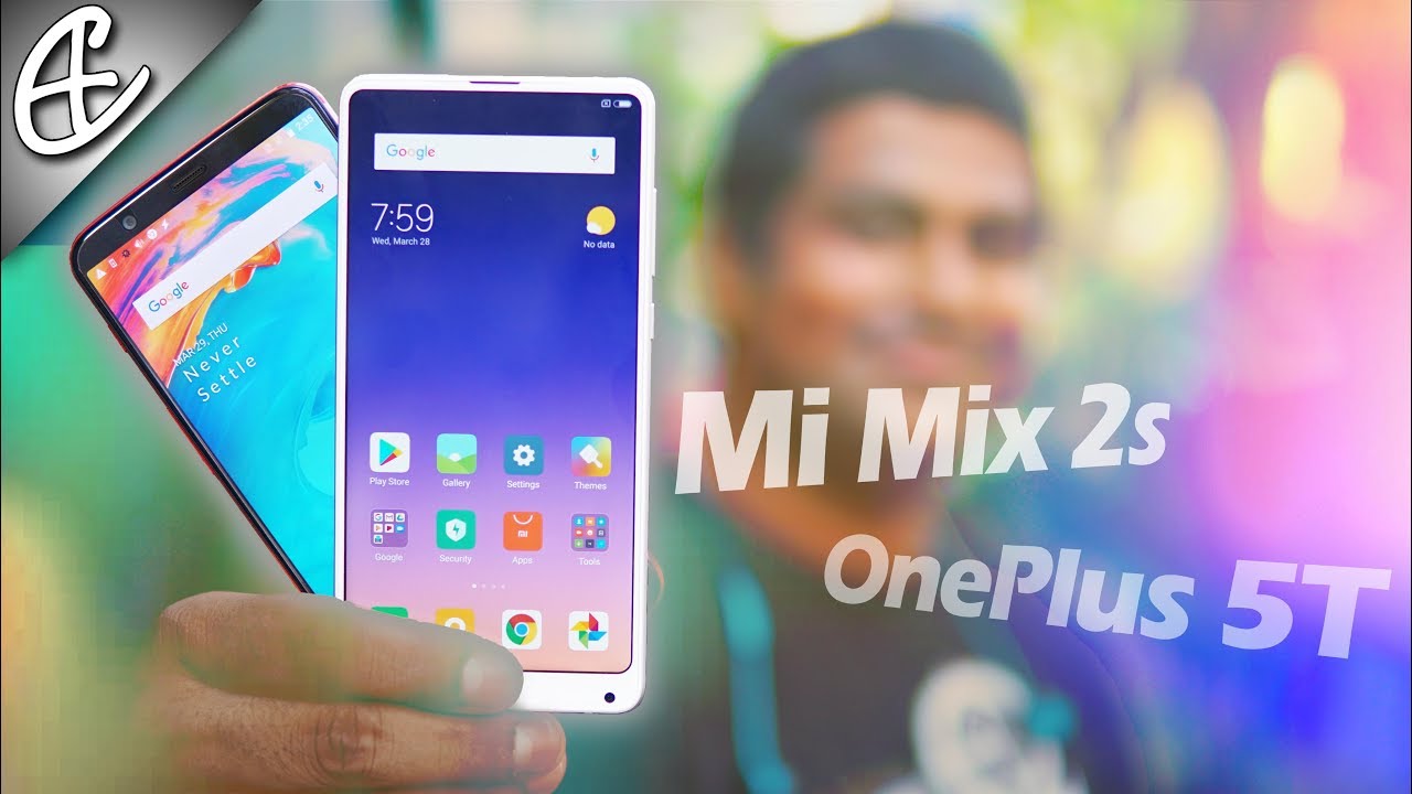 Xiaomi Mi MIX 2S vs OnePlus 5T Hands On Comparison! - YouTube
