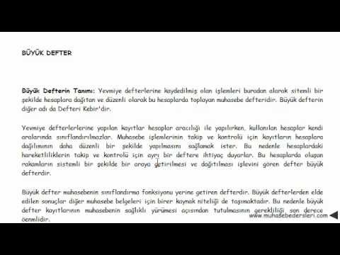 büyük defterin tanımı