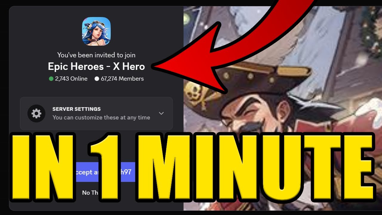 HOW to JOIN EPIC HEROES X HERO DISCORD SERVER PC & MOBILE - YouTube