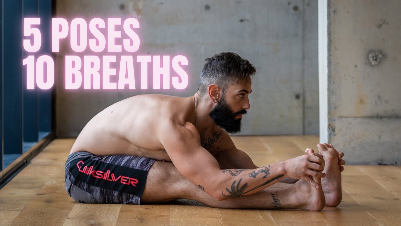 5 Yoga Poses, 10 Breaths Each - YouTube