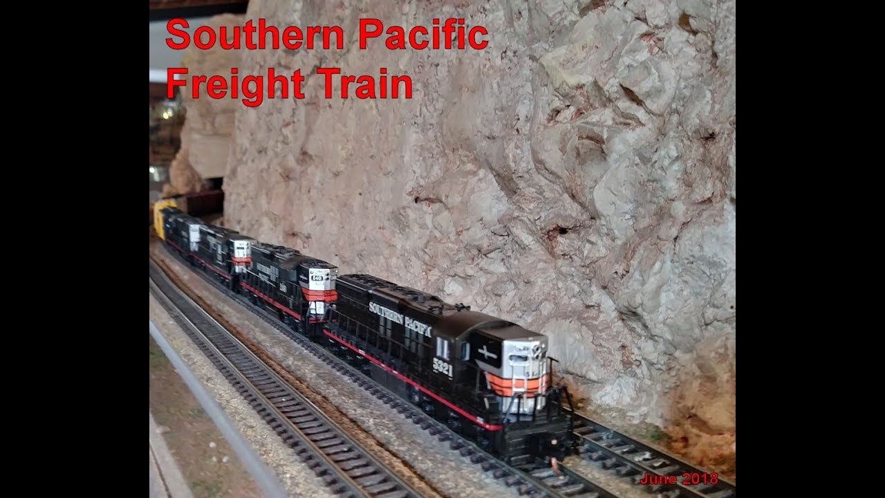 Southern Pacific Freight Train - YouTube