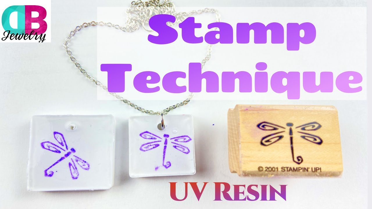 I Can't Believe How EASY this Stamp Technique is for UV Resin - YouTube