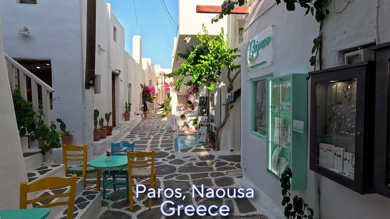 Paros Island Greece Walking Tour 2024 - YouTube