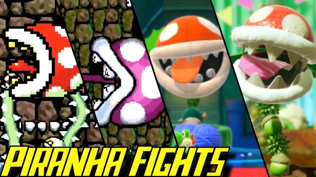 Evolution of Piranha Plant Battles in Yoshi Games (1993-2019) - YouTube