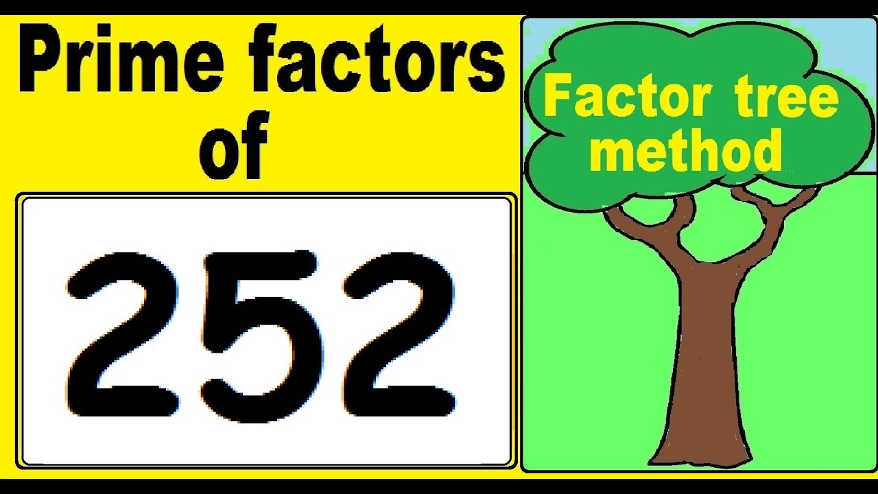Prime factors of 252. Prime factors decomposition of 252. Factor tree ...