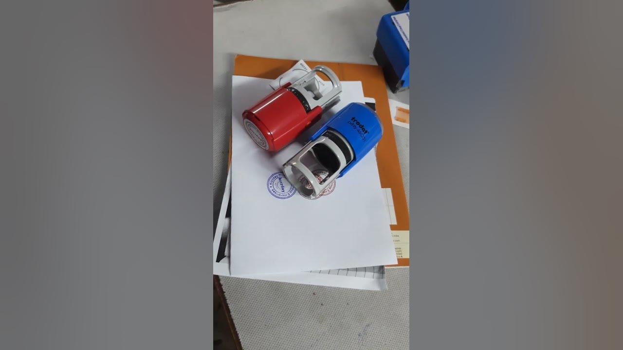 How to change ink in Trodat Self inking Round Stamp, Trodat Stamp ink Refill #trodat - YouTube