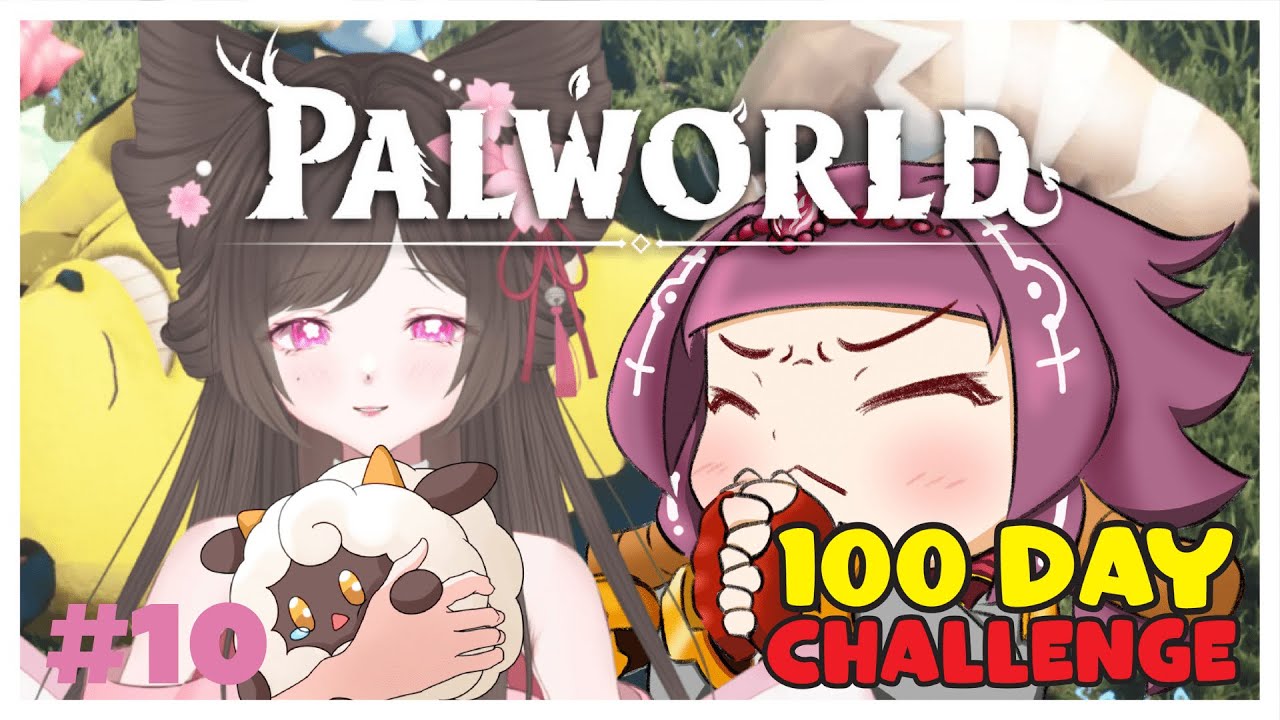 『🌸PALWORLD 』100 DAY CHALLENGE IN PALWORLD FT. @kigiya-Rey - PART 10 - YouTube