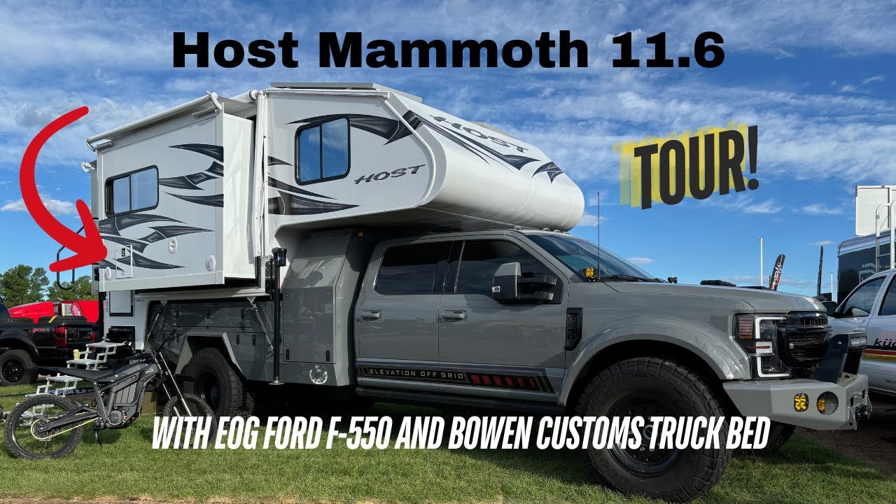 Tour of the 2025 Host Mammoth 11.6 triple-slide truck camper. - YouTube