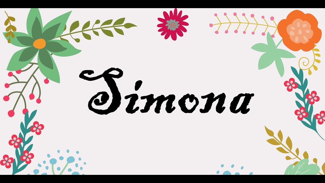 SIMONA Significato e origine del nome - YouTube