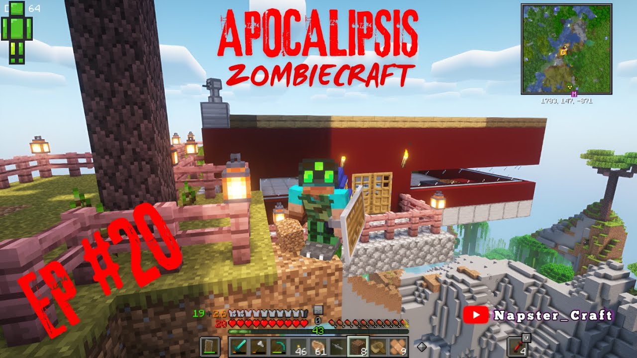 APOCALIPSIS ZOMBIECRAFT: ¡DIA DE MINACION Y EXPLORACION! EP20 - YouTube