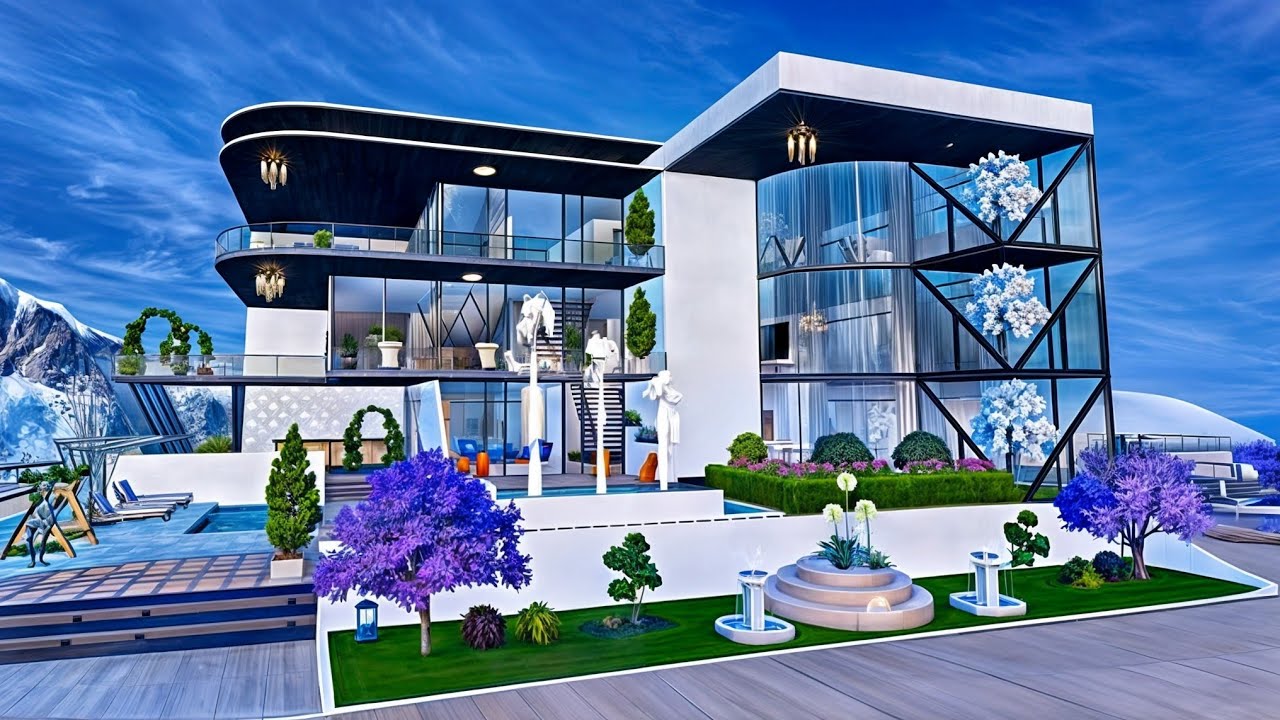 Luxury PUBG House Design for Level 26-29: Stunning Pool & Modern ...