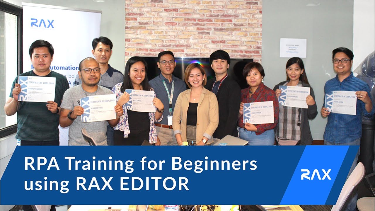 RPA Training for Beginners using RAX EDITOR - YouTube