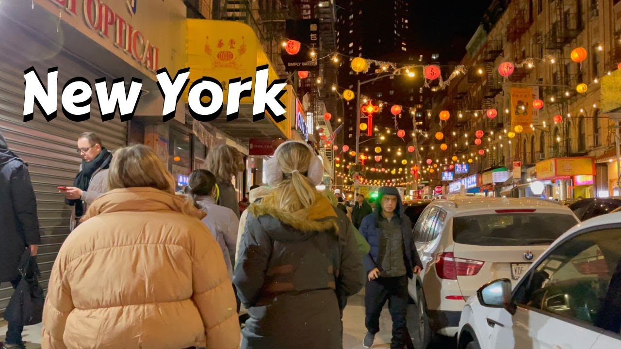 Walking Chinatown And Little Italy New York Evening Walk Manhattan Nyc ...