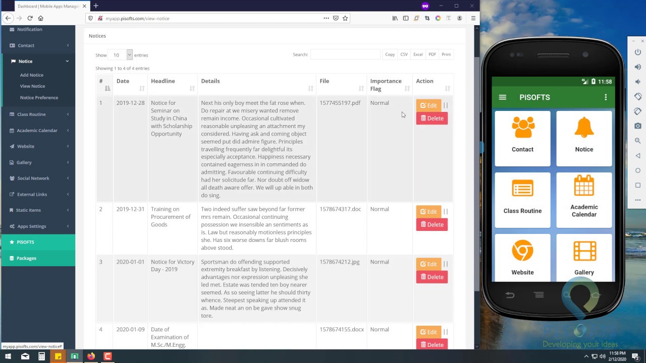 Educational Institutes Mobile App Tutorial - YouTube