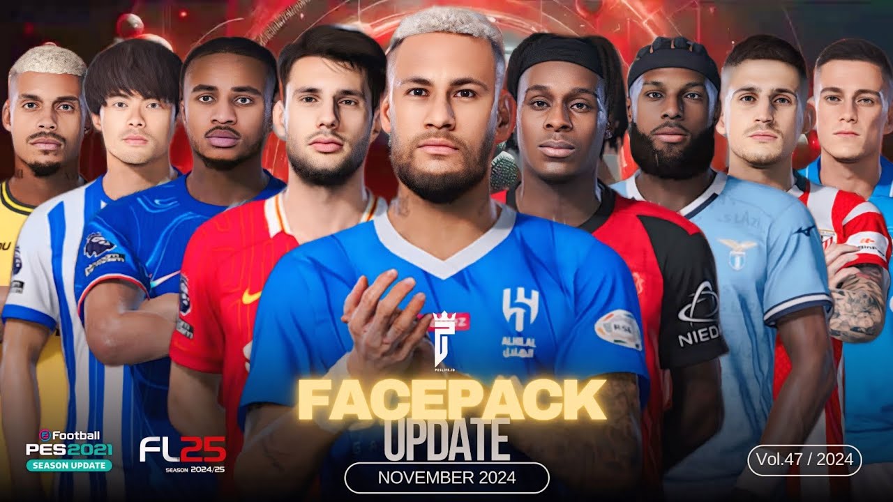 Facepack Update Pes 2021 & FL25 Vol.47 (SIDER) PC - YouTube