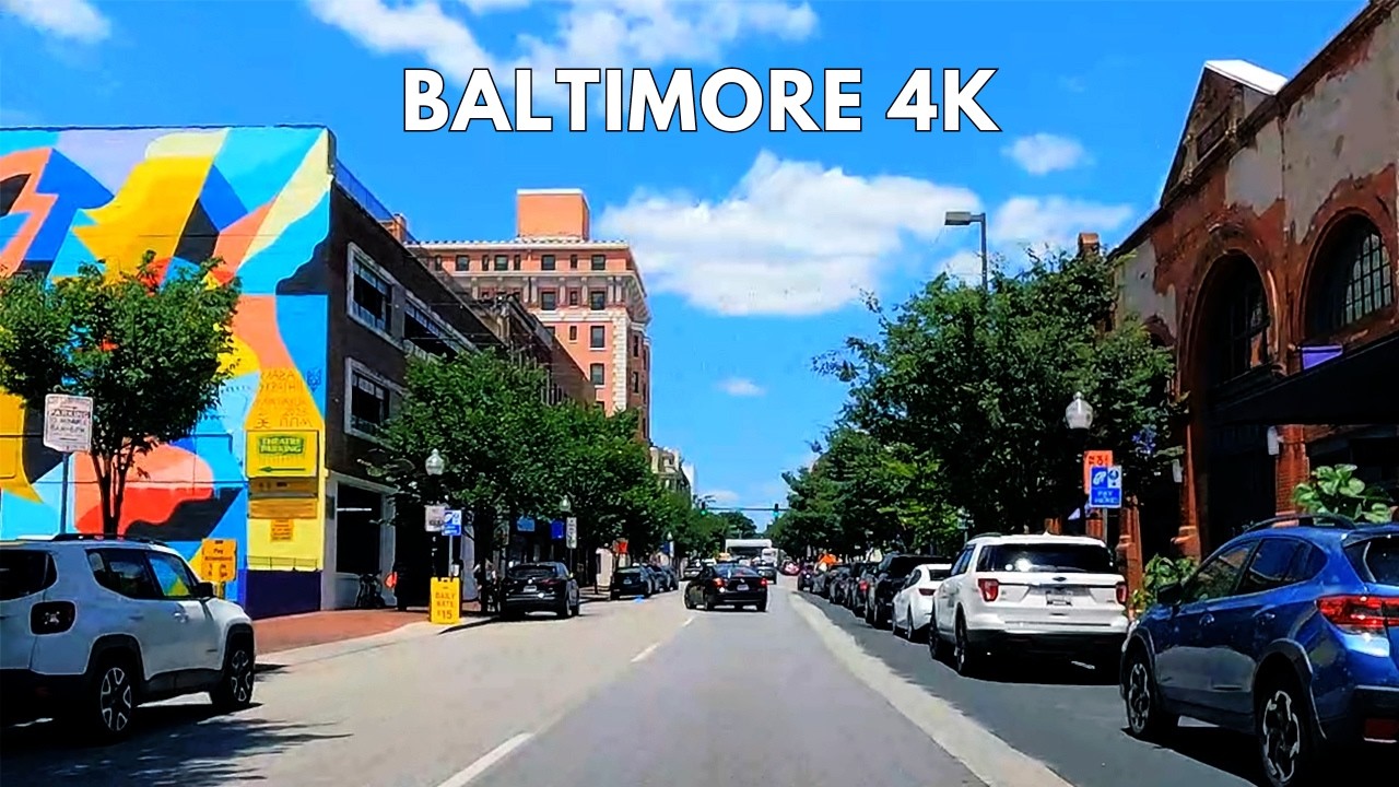 Baltimore Maryland 4K Driving Tour | Historic Charles Street in ...