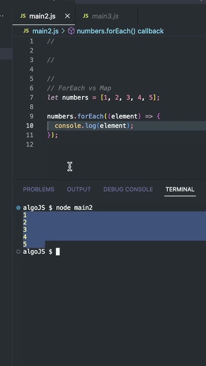 Foreach Vs Map Methods Javascript Youtube