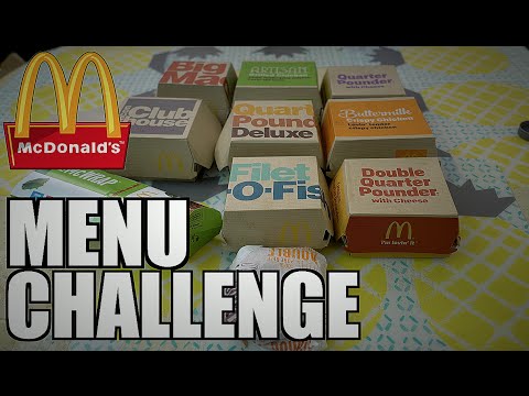 MCDONALDS MENU CHALLENGE | 5,320 CALORIES - YouTube