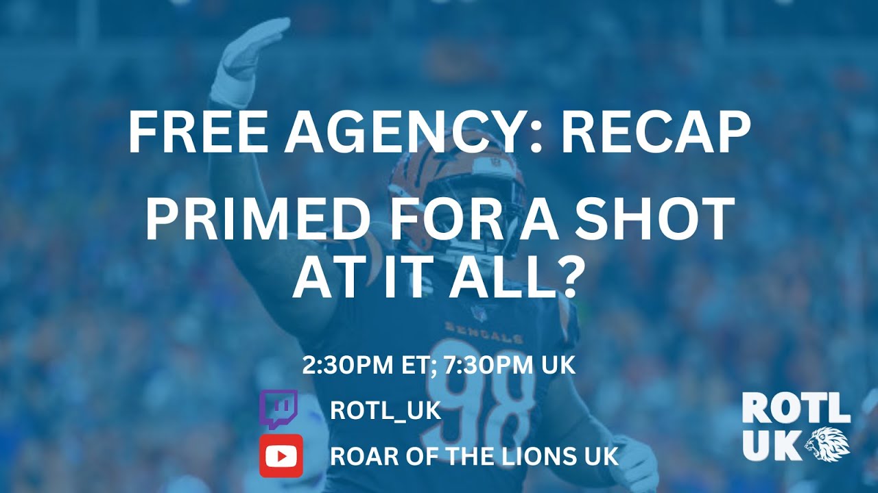Lions Free Agency Roundup 2024 | Detroit Lions News & Views - YouTube
