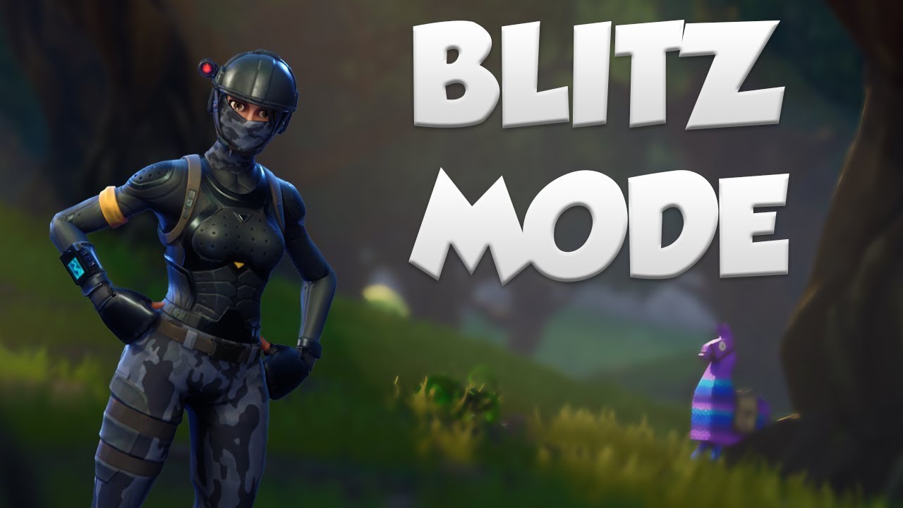 BLITZ MODE! Fortnite Battle Royale Blitz Mode Solo Gameplay - YouTube