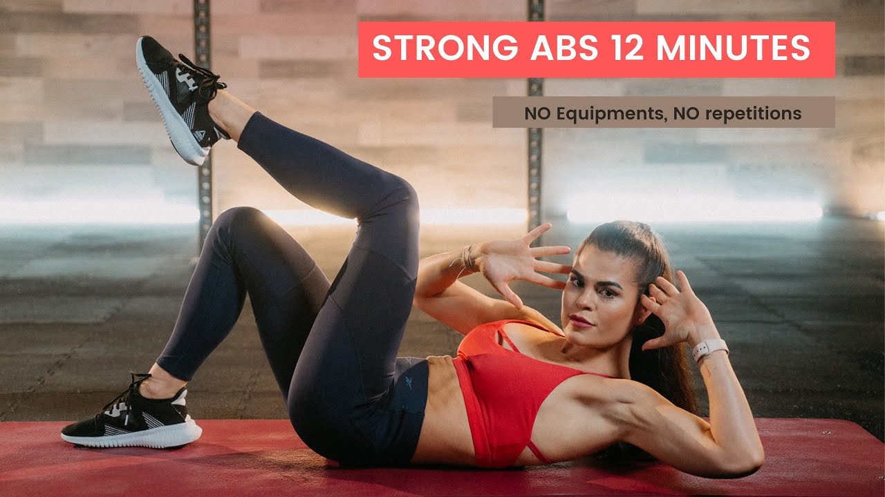 STRONG ABS WORKOUT | 12 minutes | no equipment - YouTube