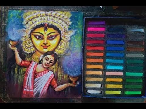 Dhunuchi dance/durga puja dhunuchi naach/Puja special drawing - YouTube