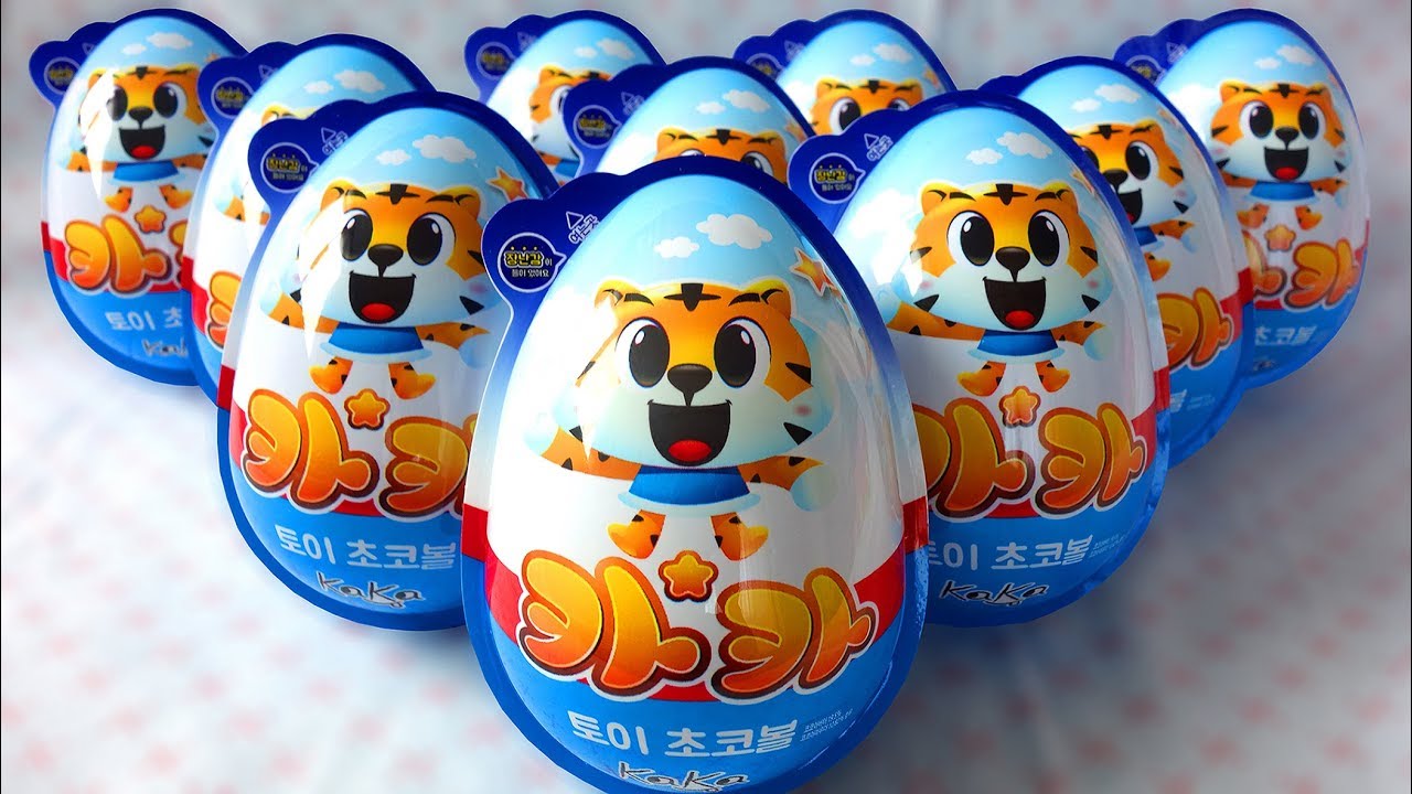 kaka 10eggs unboxing, 카카 10알 까기 - YouTube