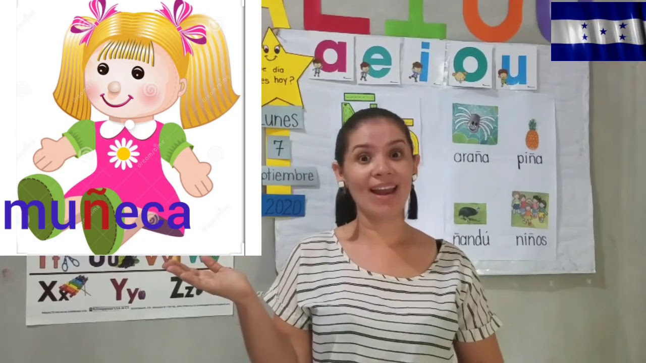 Como aprender la letra Ñ ñ eñe para niños de kinder preescolar - YouTube