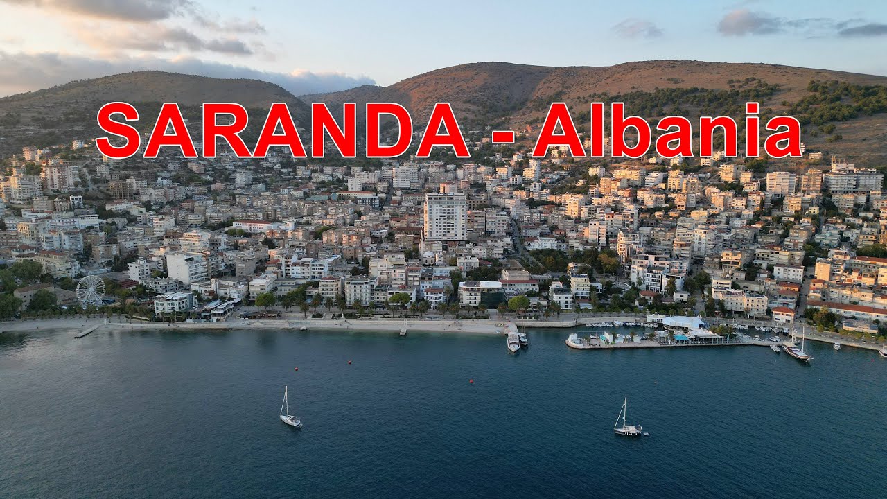 SARANDA - Albania - promenada Saranda - 4K Drone - YouTube