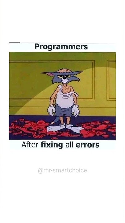 😂Programmers after fixing all errors 💻 #coding #htmlcss #programming #python #bug #debugtips # ...