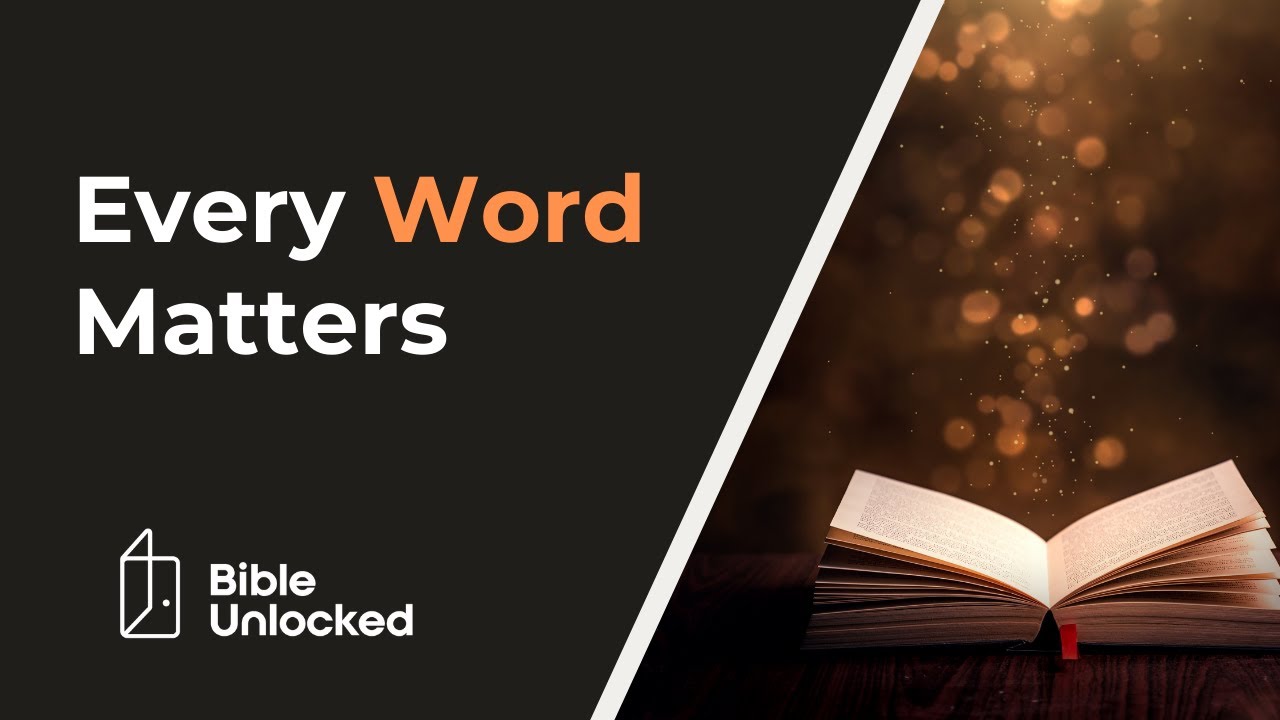 Why Every Bible Word is Important | Week 7 - YouTube