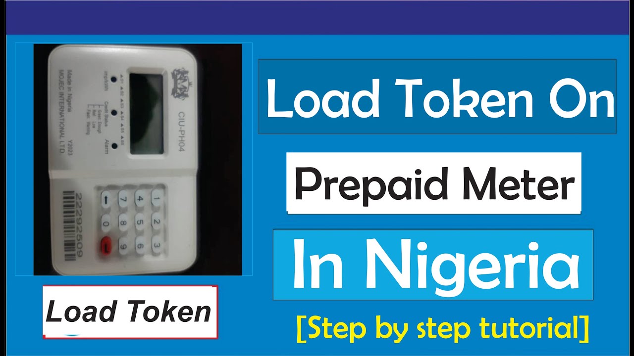 How To Load Token On Prepaid Meter In Nigeria || Full Video - YouTube