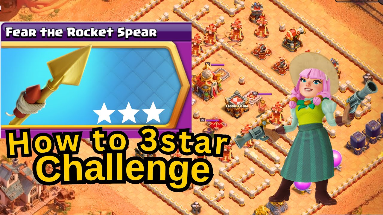 Fear the rocket spear attack #clashofclans #gaming - YouTube