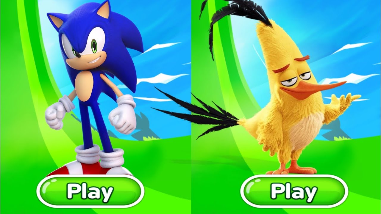 Sonic Dash - Sonic Vs Chuck Vs All Bosses Zazz Egman -All 89 character ...