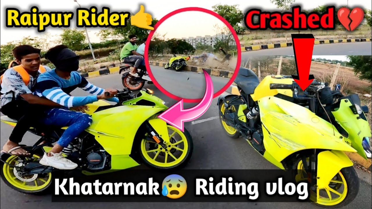 RC-125 Crash 💔😔 || Raipur Rider's 🤙 Vlog || Part-2 • Bhilai To Raipur •|• Mr. Sinta Vlogs - YouTube