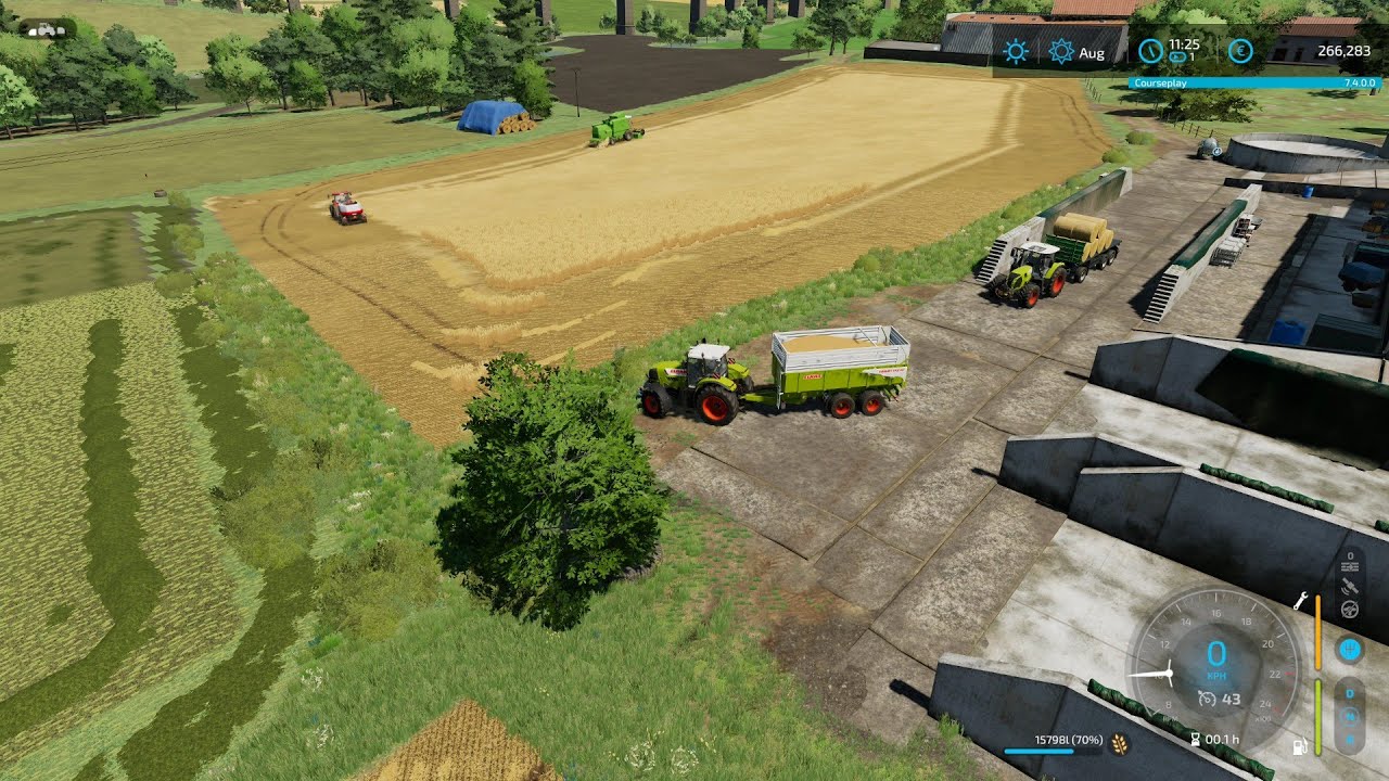 farming simulator 22 Farm work ends, wheat harvest season - YouTube