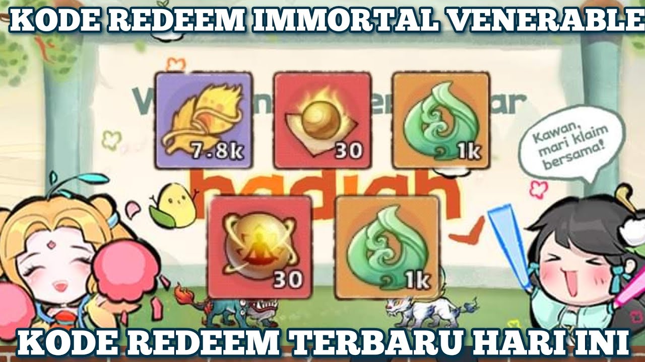 Kode Redeem Immortal Venerable Desember 2023 ! Gift Code Immortal ...