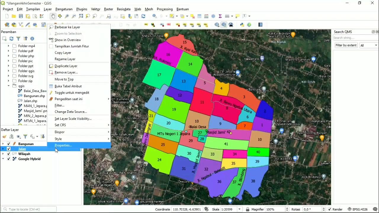 Tutorial Membuat WebGIS Peta Desa - QGIS 3.10 - YouTube