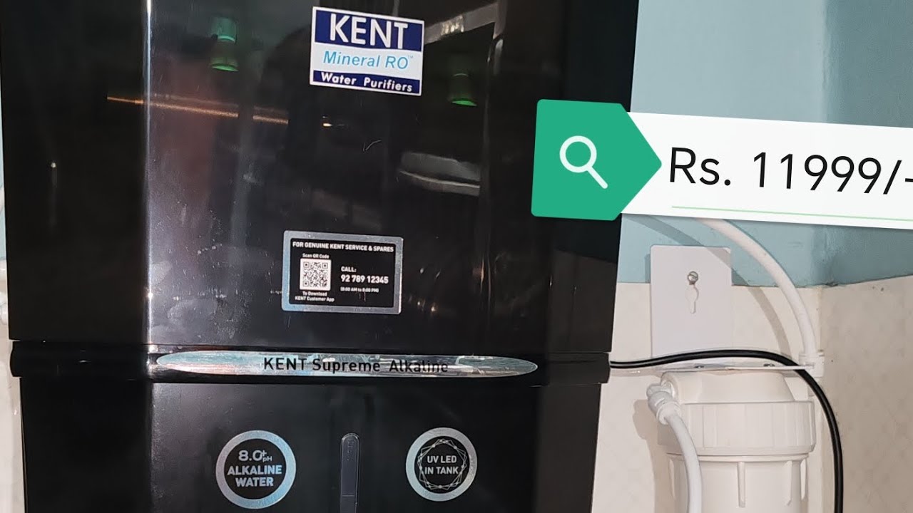 KENT supreme Alkaline RO Water Purifier Black under Rs. 12000/- TDS ...