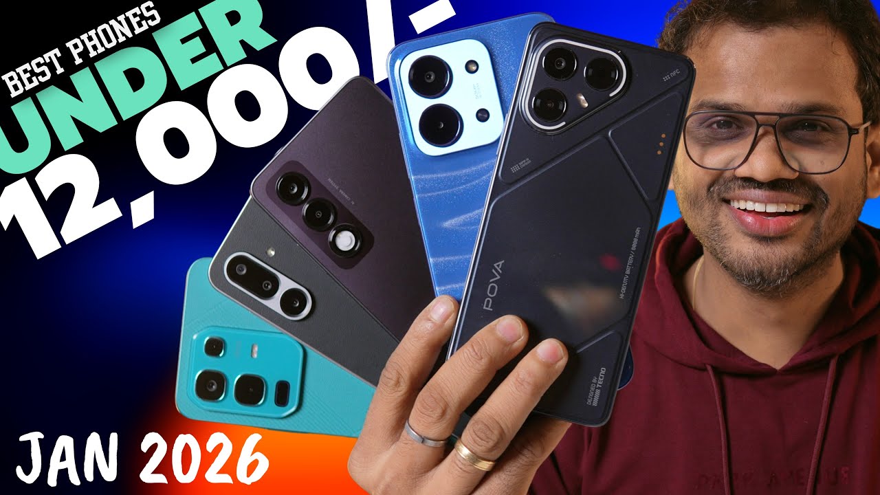 TOP 5 Best Phone Under 12000 - Jan 2026🔥 Best 5G Mobile Phone Under 12k ...